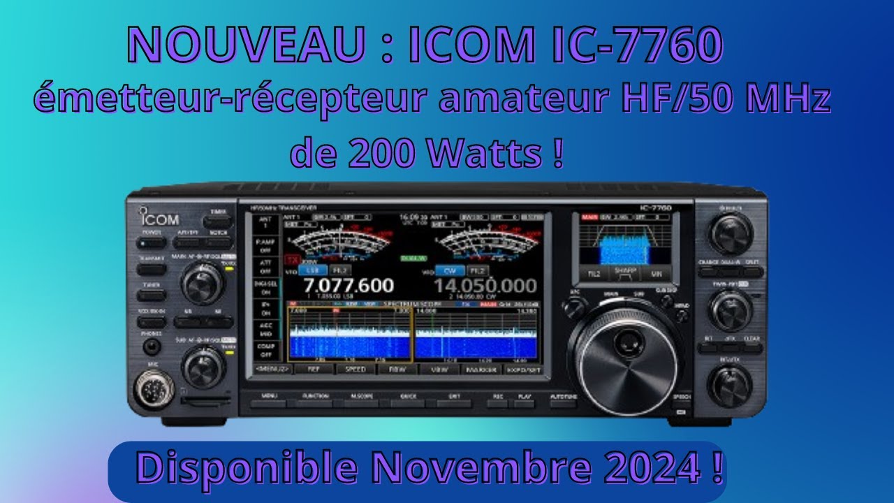 ICOM France : Lancement du IC-7760 : ICOM dévoile sa future base ...