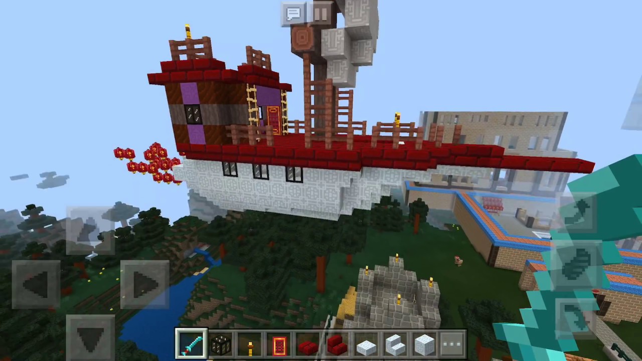 Minecraft: How to Build a Mini Airship tutorial - YouTube