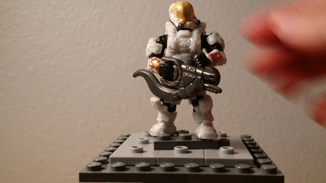 Custom halo mega bloks red vs. blue agent maine/meta figure - YouTube