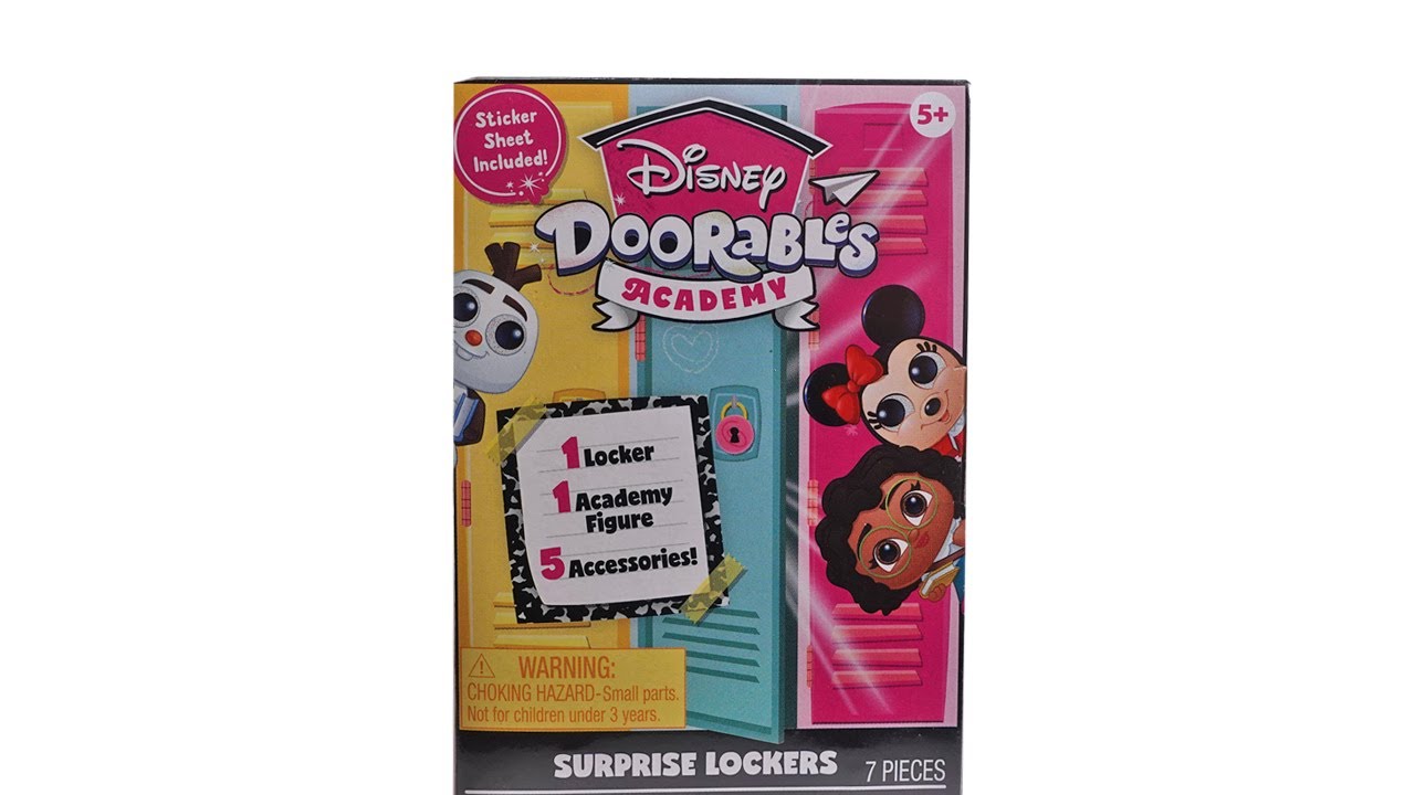 Disney Doorables Academy Surprise Locker Blind Box Unboxing Review ...