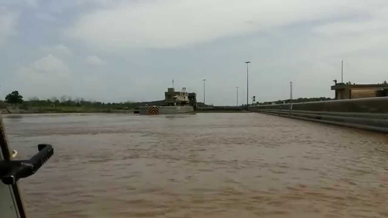 Red River Flood Waters on June 16, 2015 near Lock and Dam 4 in ...