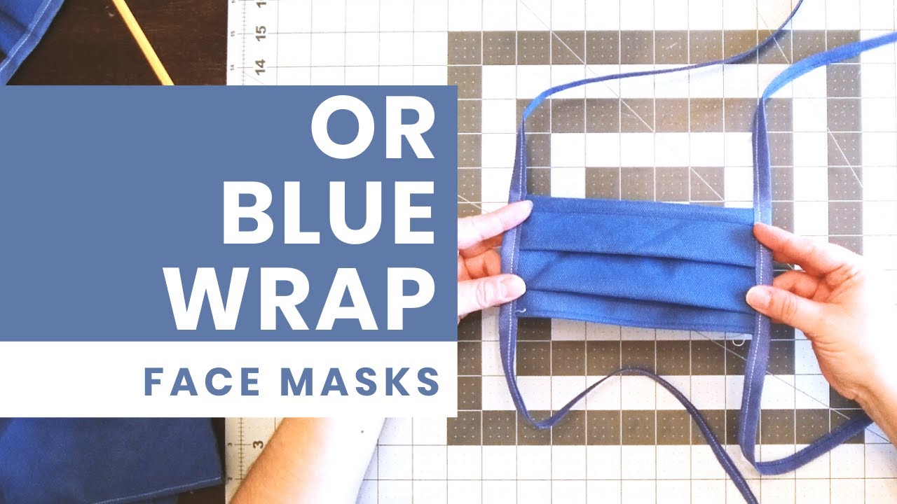 Sewing Masks from Blue Sterile Wrap | How to sew operating room blue ...