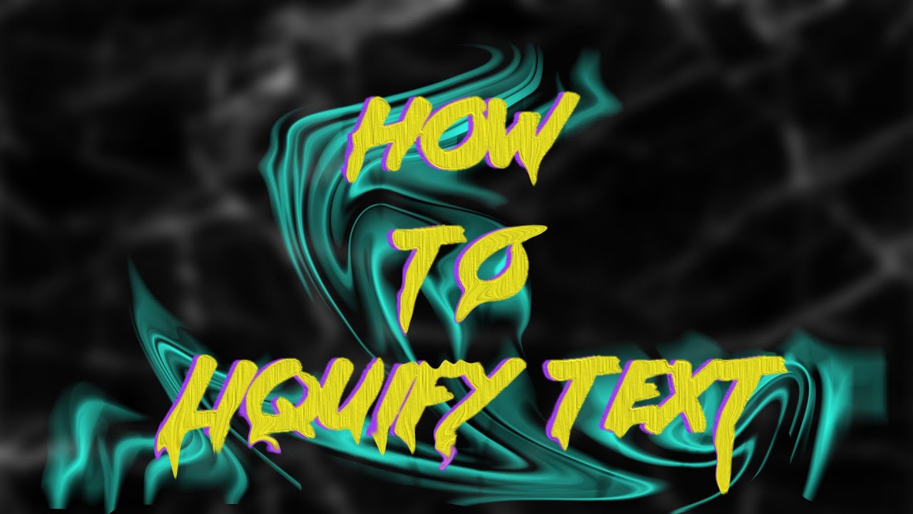 How to liquify text in Photoshop || Step-by-Step Tutorial [HD & Caption ...