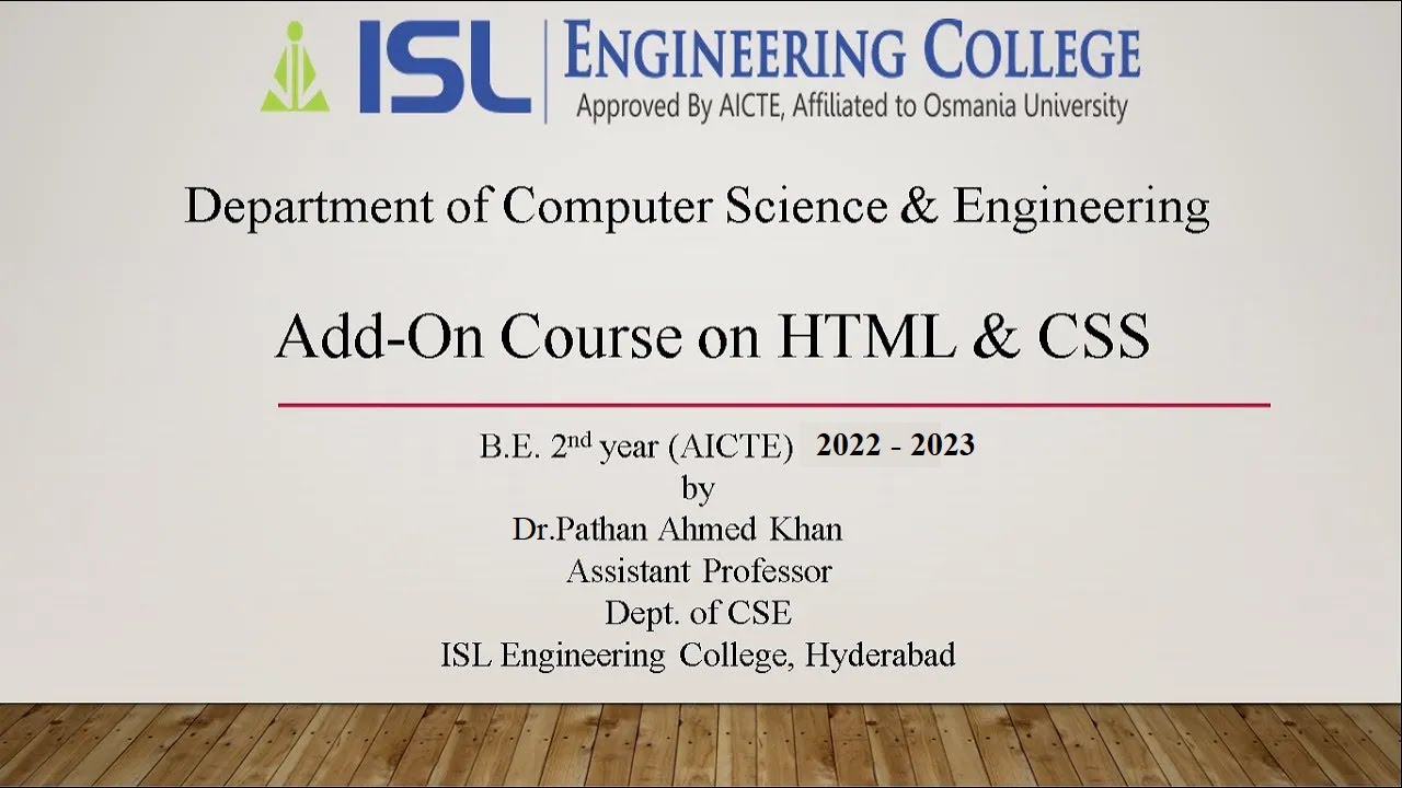 Lecture 3 Add On Course on HTML - YouTube