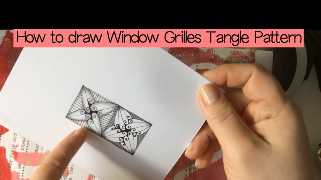 How To Draw Window Grilles Tangle Pattern Lesson 17 YouTube how-to-draw-window-grilles-tangle-pattern-lesson-17-youtube