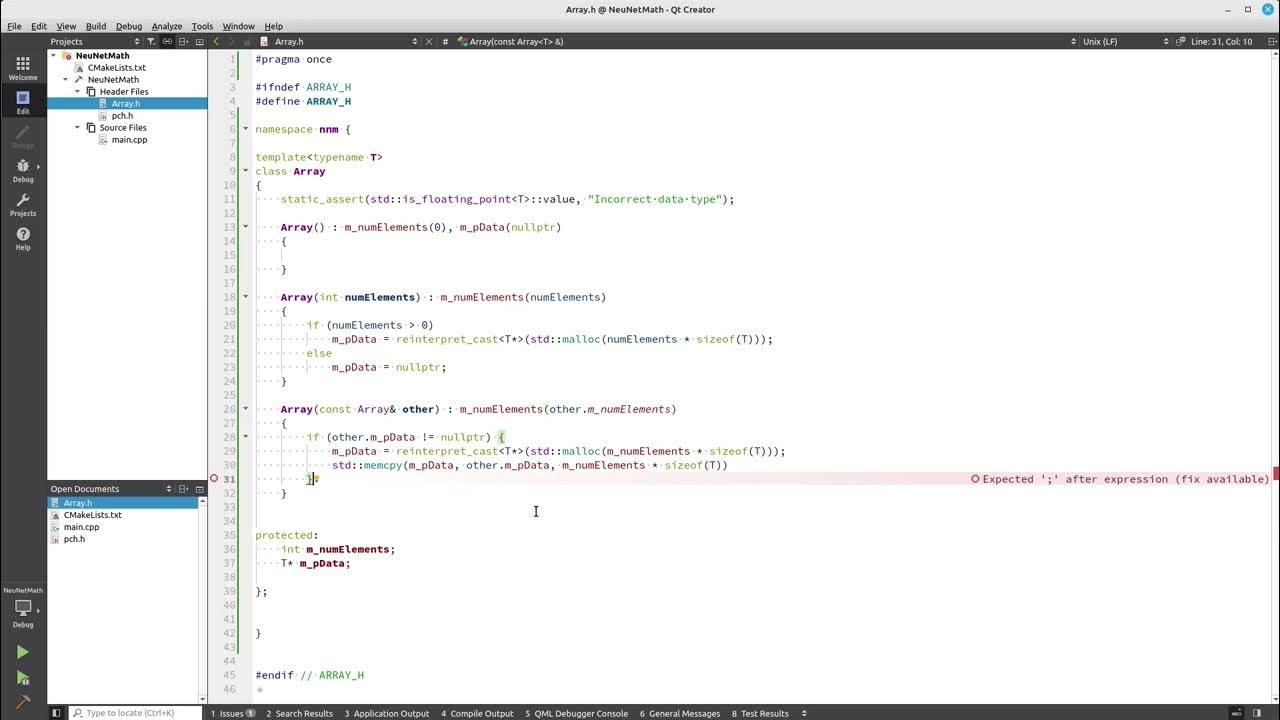 CNN from Scratch in C++ | Part 1: The Array Base Class - YouTube