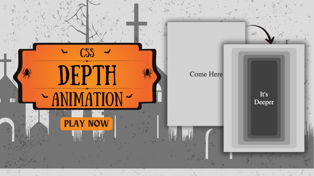 Unique Depth Card Hover Animation Using Only HTML & CSS | Layered UI ...
