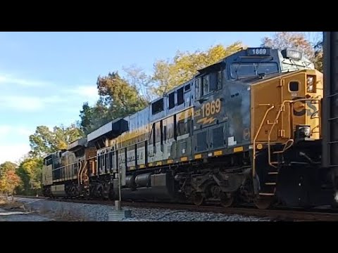 CSX I031-26 With 1869 "C&O" Heritage Past Milepost 80.5 Near Ebenezer Road - YouTube