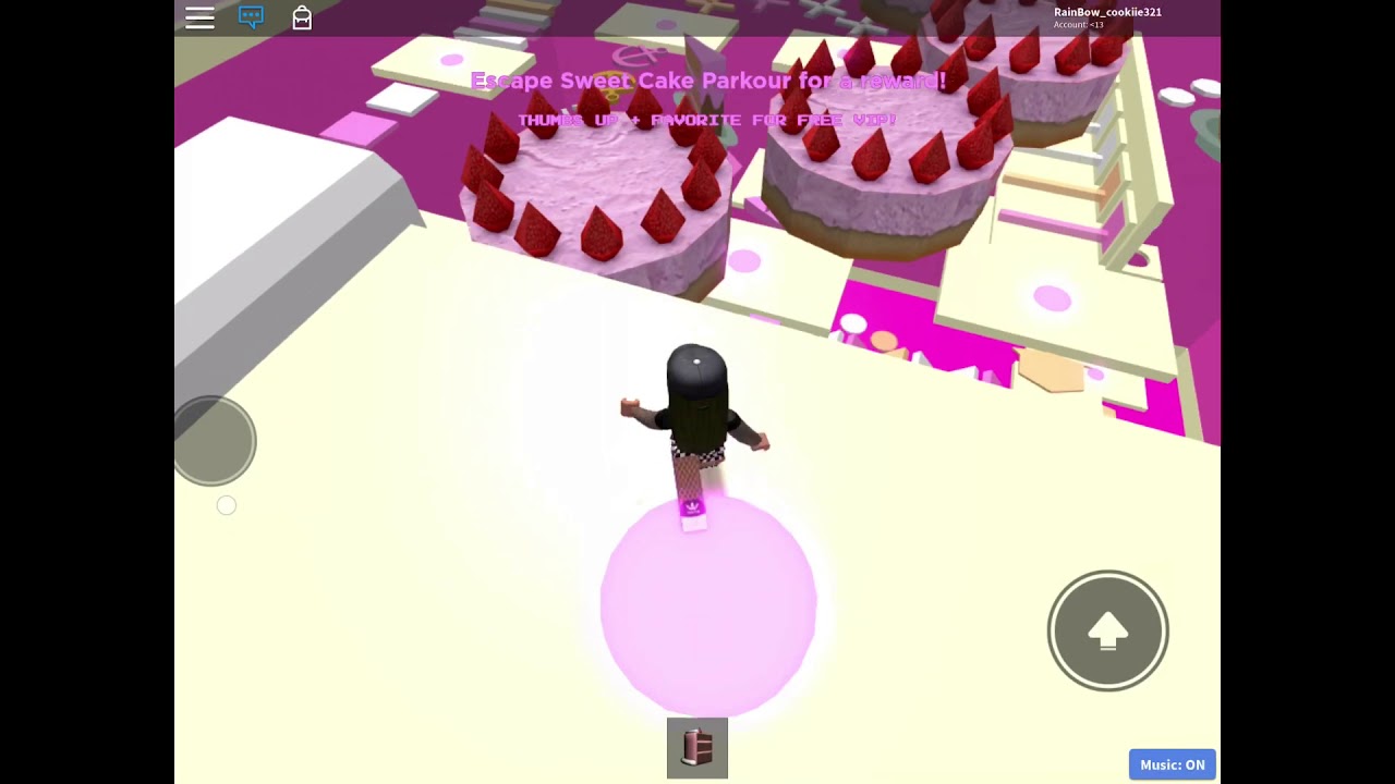 Play roblox(sweet cake parkour) - YouTube