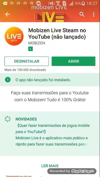 Como instalar aplicativo de gravar Live - YouTube