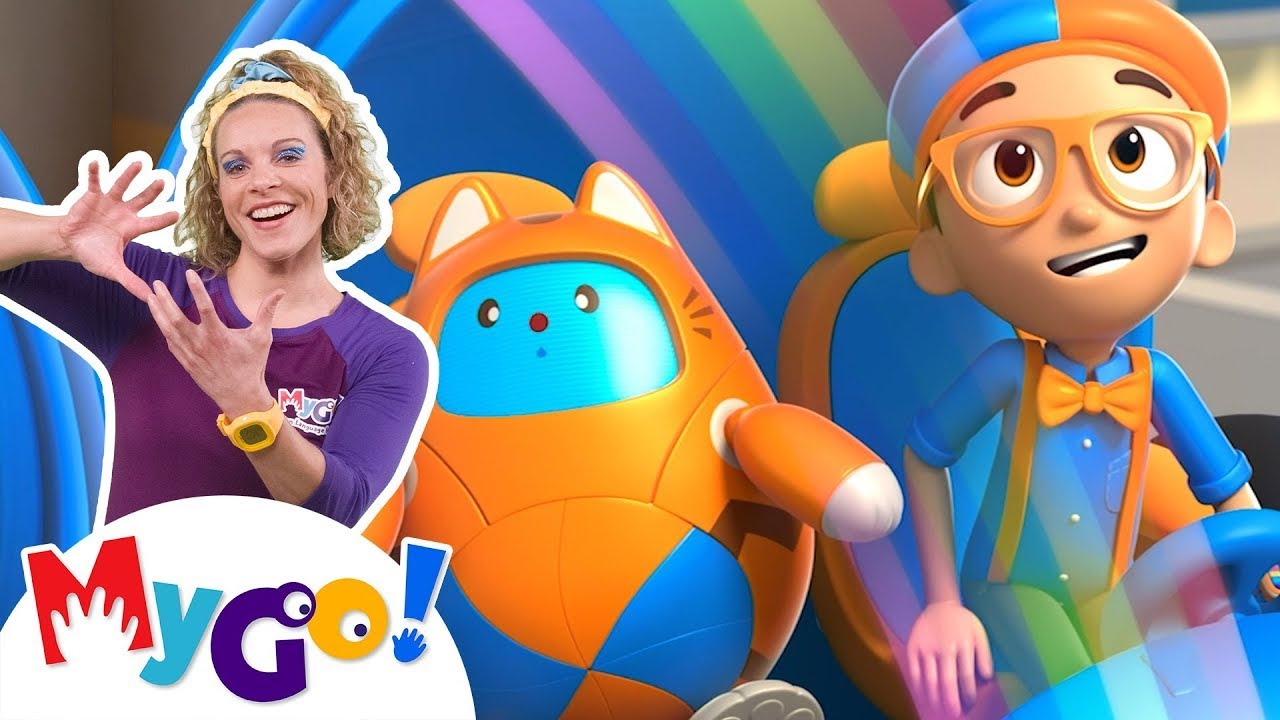Blippi Wonders | Rainbow Colors! + MORE! | MyGo! Sign Language For Kids ...