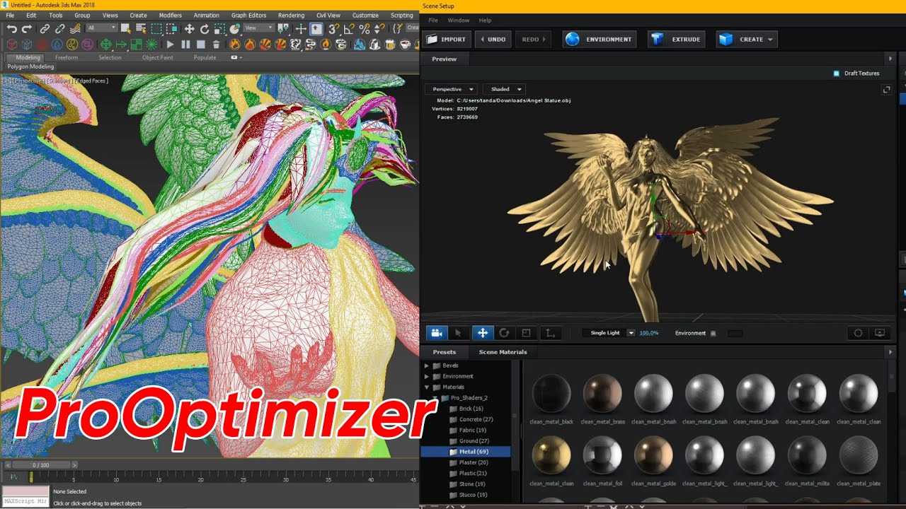 Tối ưu hóa model 3D cho Element 3D - ProOptimizer trong 3DS Max ...