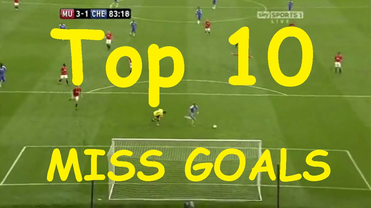 Top 10 Funny Worst Open Goal Misses in Football - YouTube