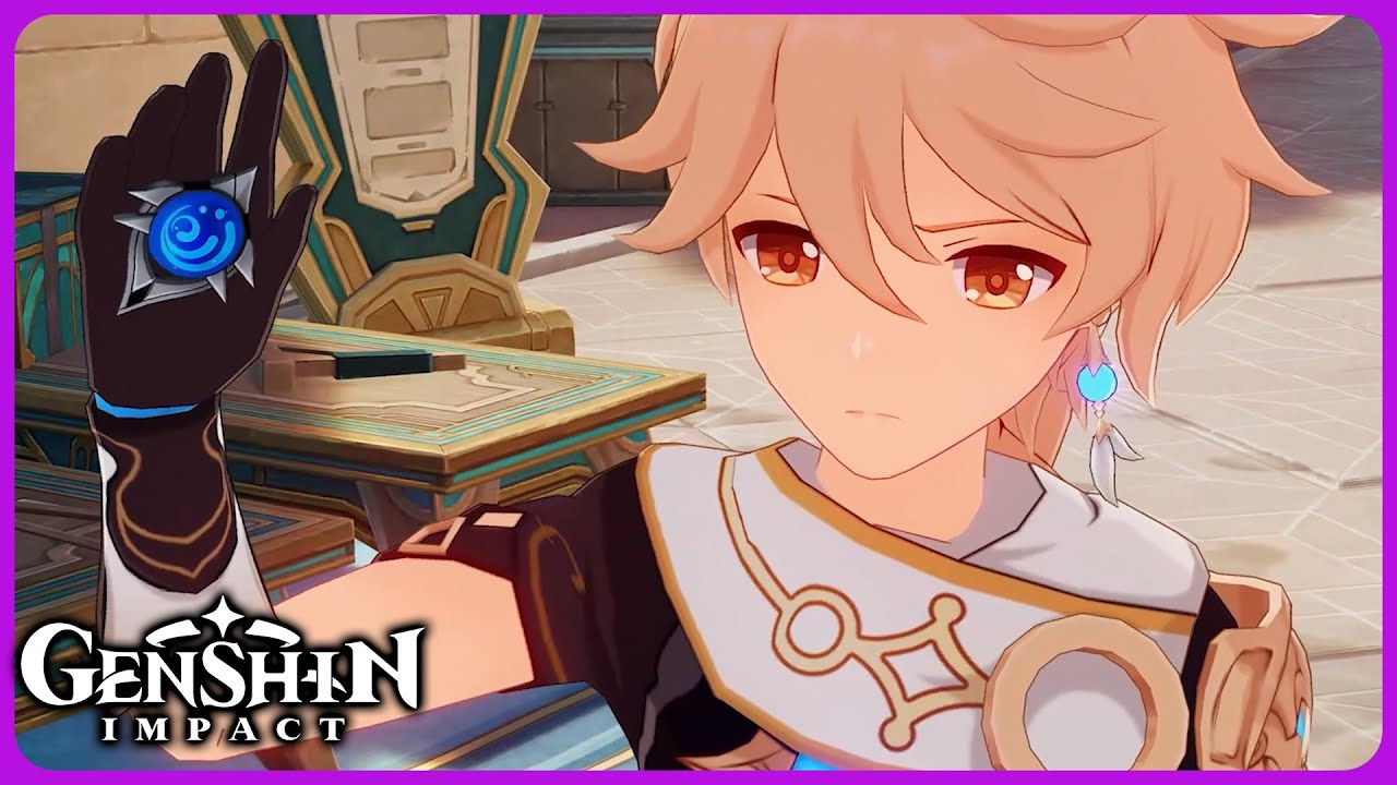 Childe gives his VISION to Traveler - Genshin Impact 4.0 - YouTube