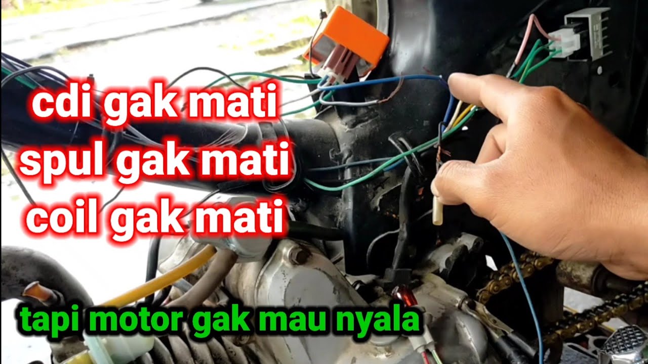 penyebab hilangnya pengapian CDI pada motor Supra - YouTube