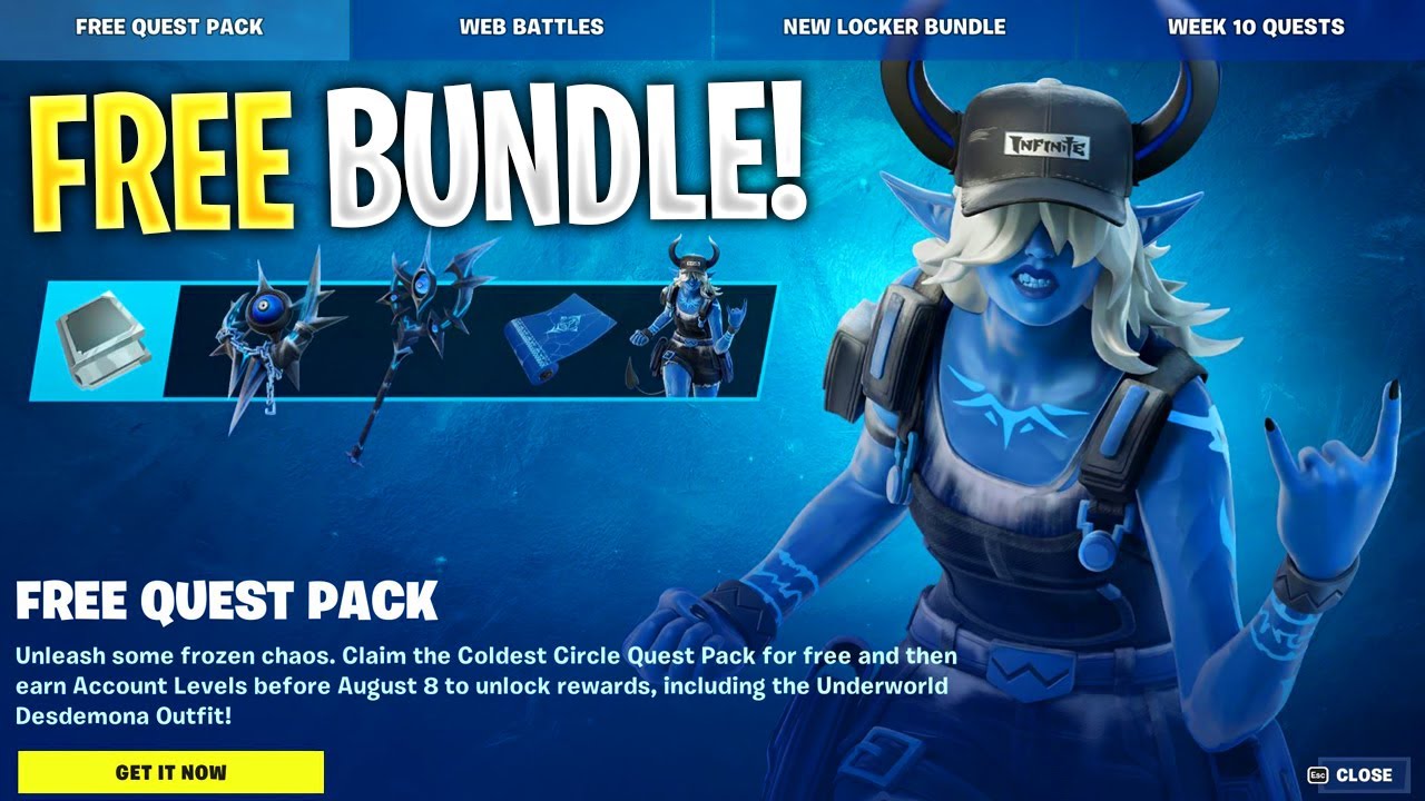 🔴LIVE// *FREE* QUEST PACK!!! "CHILL FORTNITE STREAM!" GIVEAWAYS/OPEN ...