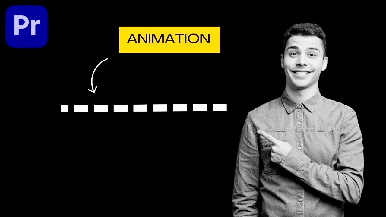 Premiere Pro Tutorial: Animate a Dotted Line in Minutes #mrbeast ...