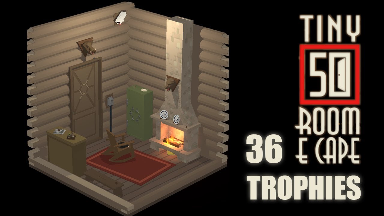 50 Tiny Room Escape Level 36 | TROPHIES - YouTube