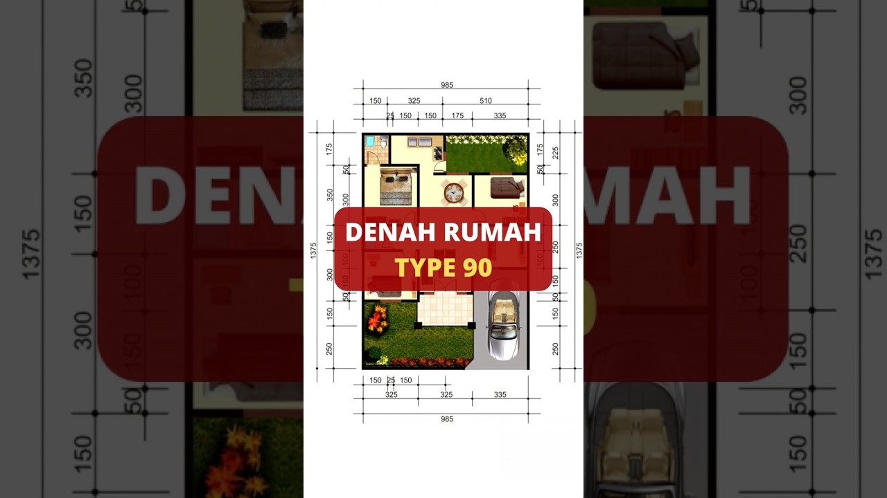 Denah Rumah Type 90 - YouTube