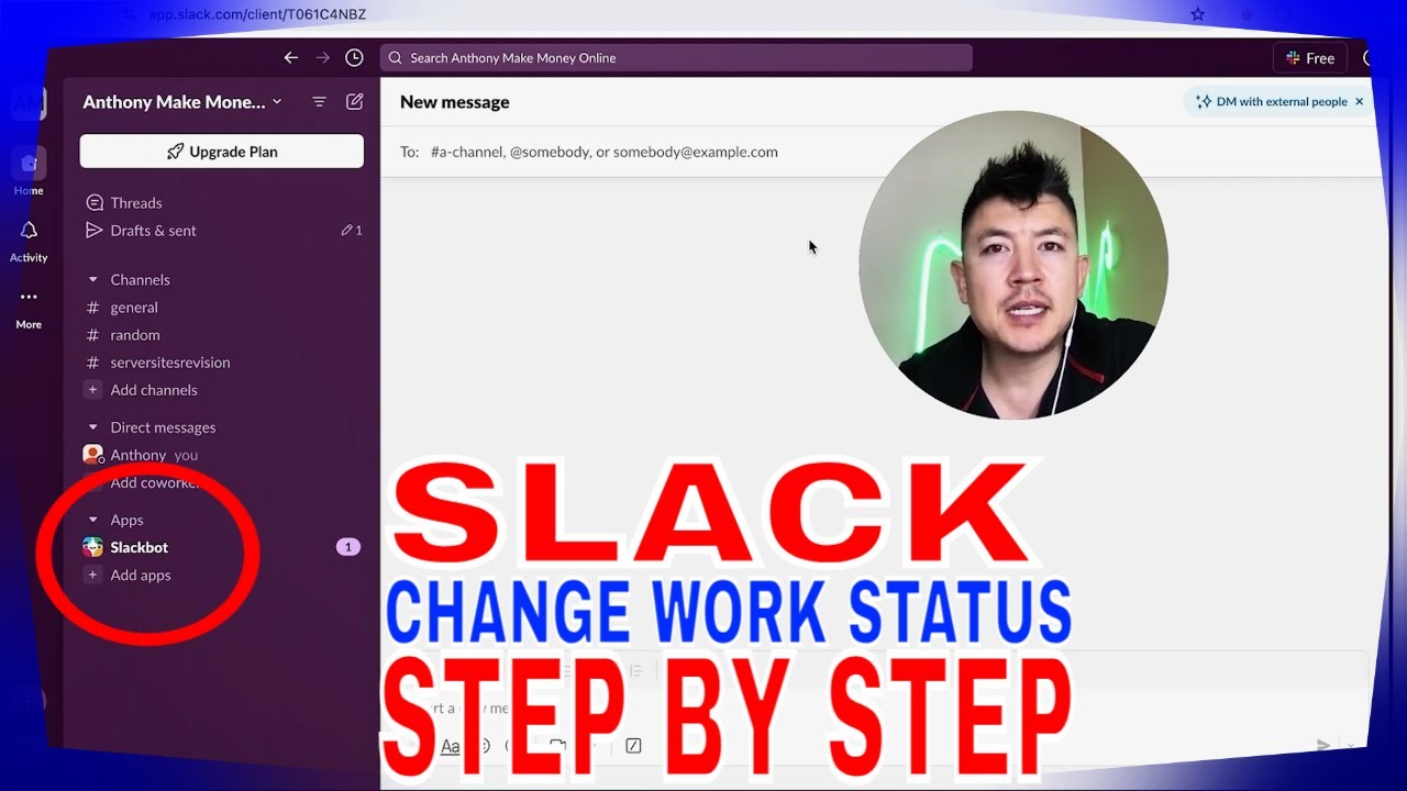 How To Update Slack Profile Status 🔴 - YouTube