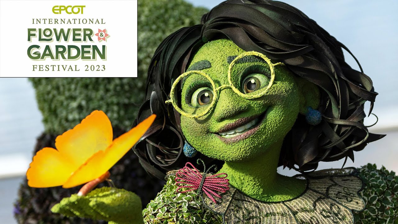 "Encanto" & Princess Tiana Topiaries - Sneak Peek for EPCOT ...