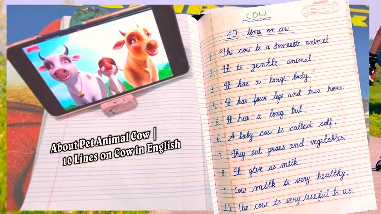 About Pet Animal Cow | 10 Lines on Cow in English | Cow Essay in ...