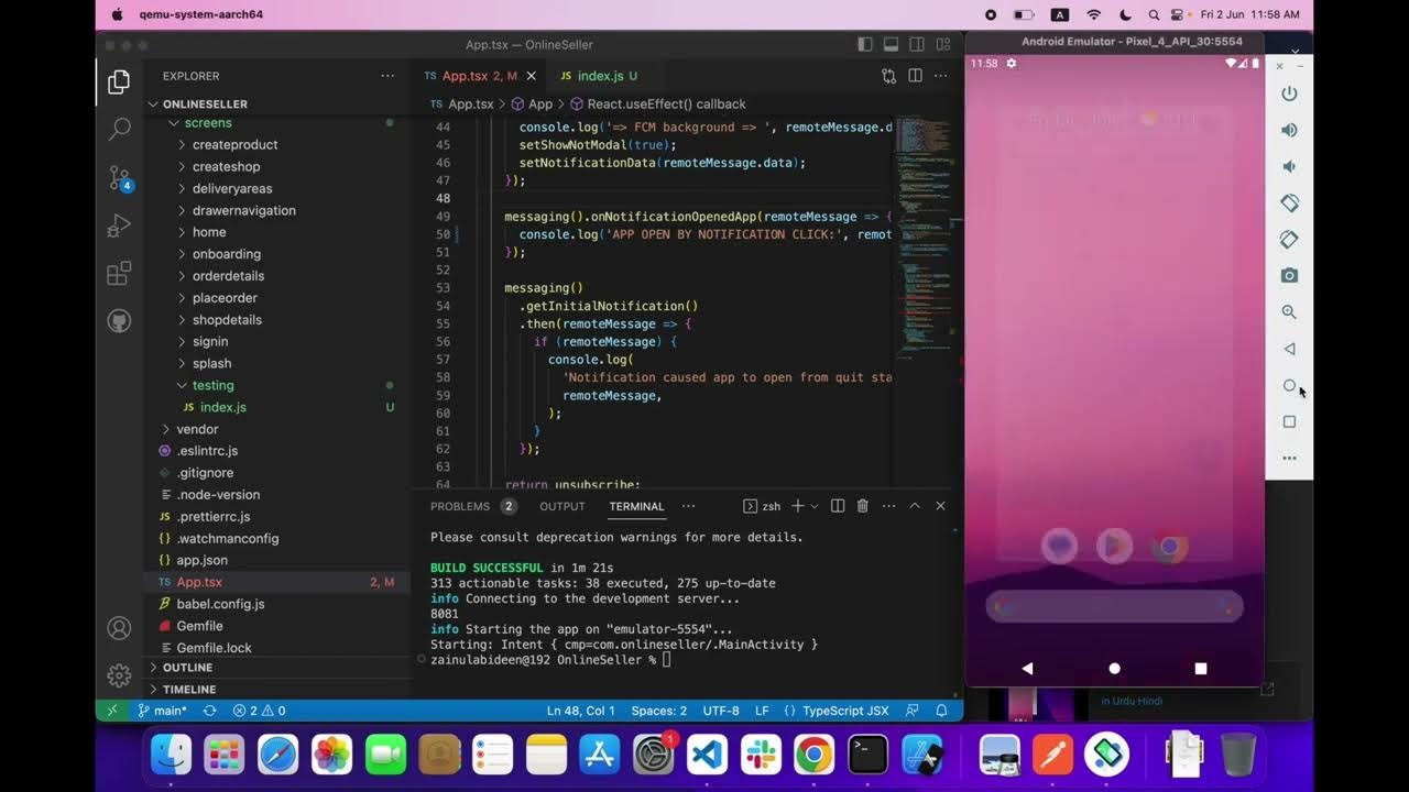 Navigate to Specific Screen by Clicking on Push Notification | React Native - YouTube