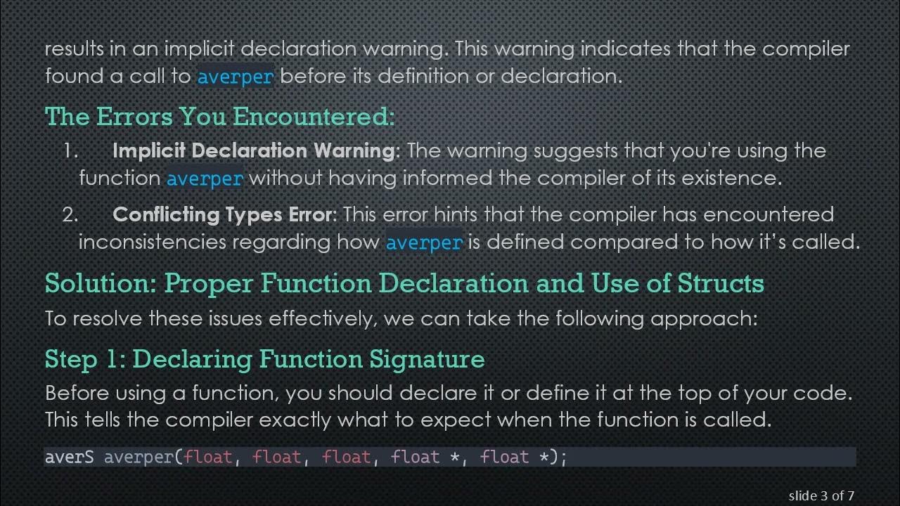 Solving implicit declaration of function Errors in C Programming - YouTube