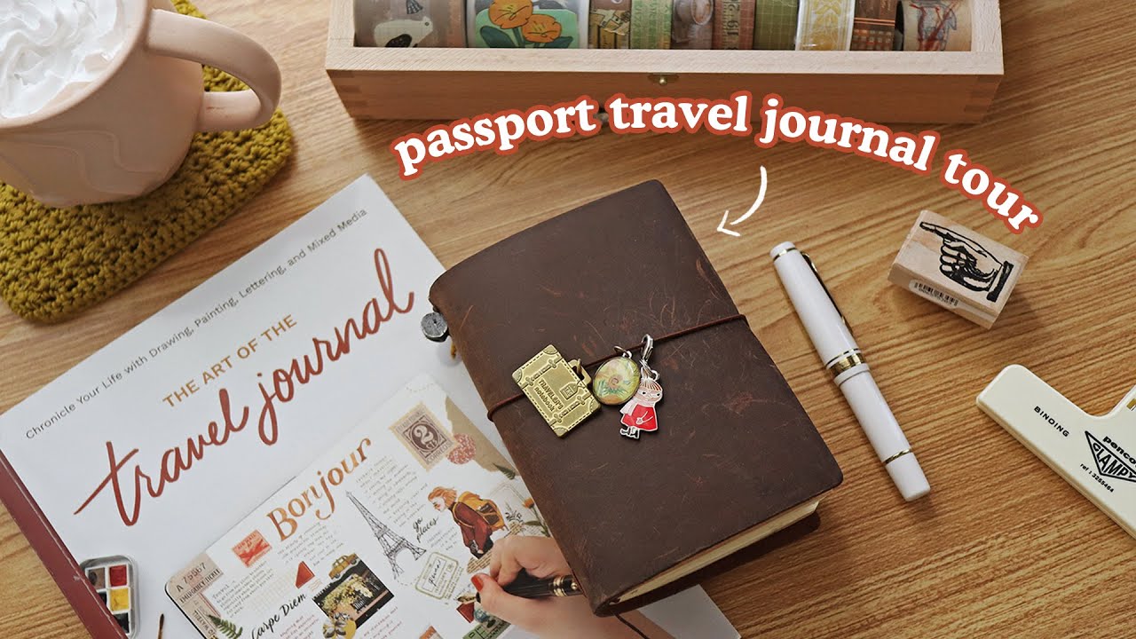Completed Travel Journal Tour 🌎 Traveler's Notebook Passport | Abbey Sy ...