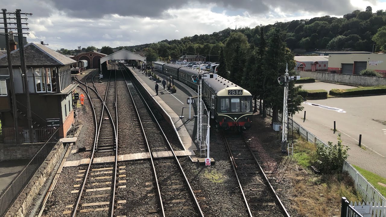 Class 117 DMU departing Bo’Ness to Birkhill 13/09/25 - YouTube