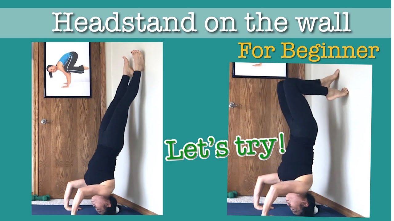 Headstand on the wall - YouTube