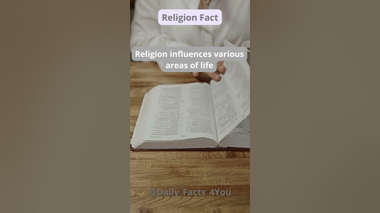 RELIGION FACTS. Religion influences various areas of life - YouTube
