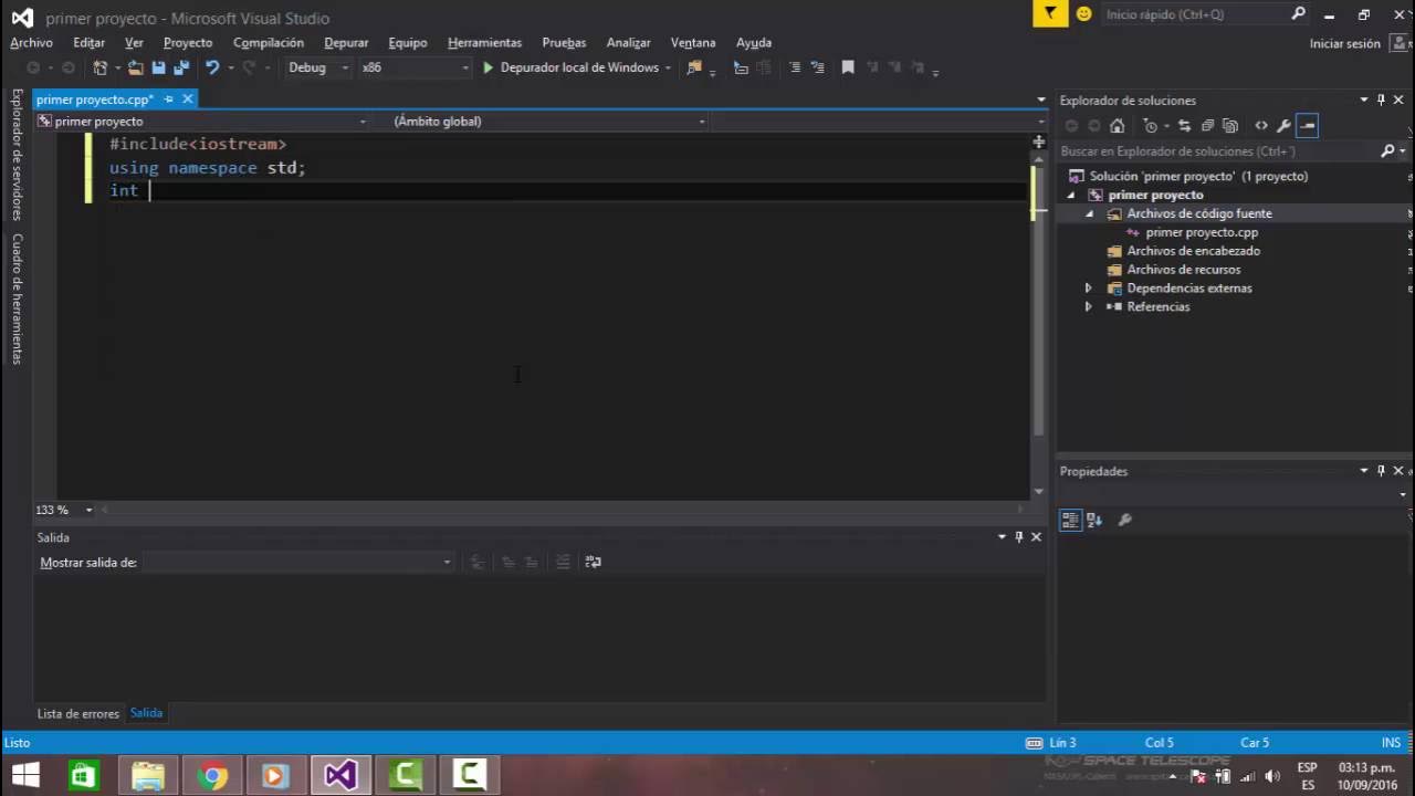 suma de dos números en visual estudio c++ - YouTube