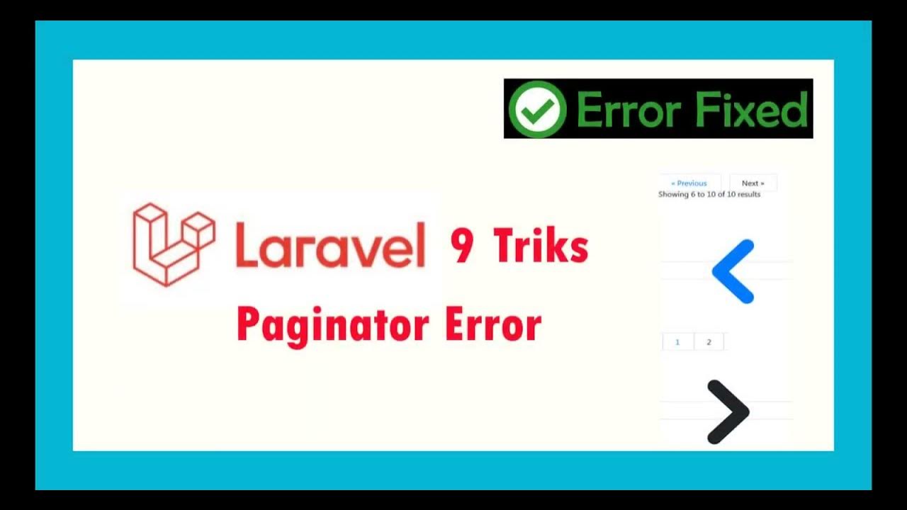 Laravel 9 Pagination Bootstrap Problem - SOLVED - YouTube
