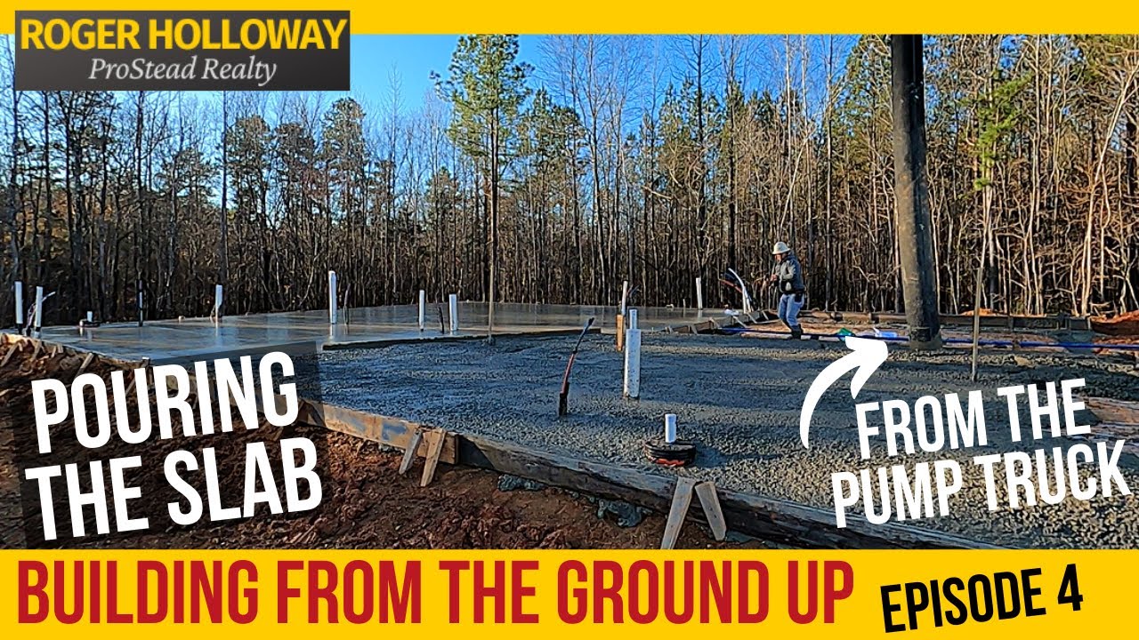 Monolithic Slab-On-Grade Concrete Foundation Pour - Ep. 4 - YouTube