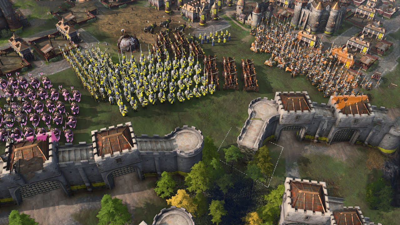 Age of Empires 4 - 3v3 MASSIVE LONG SIEGE | Multiplayer Gameplay - YouTube