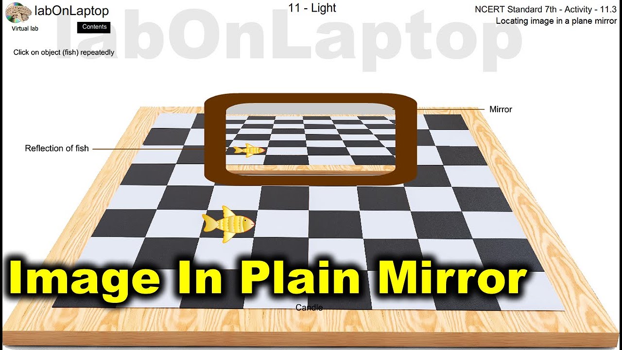 NCERT Class 7th Activity 13.3 | Light | Image In Plain Mirror ...