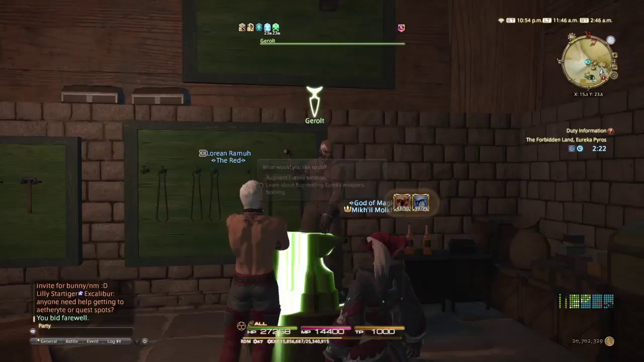 FFXIV Eureka Pyros 1st weapon upgrade - YouTube