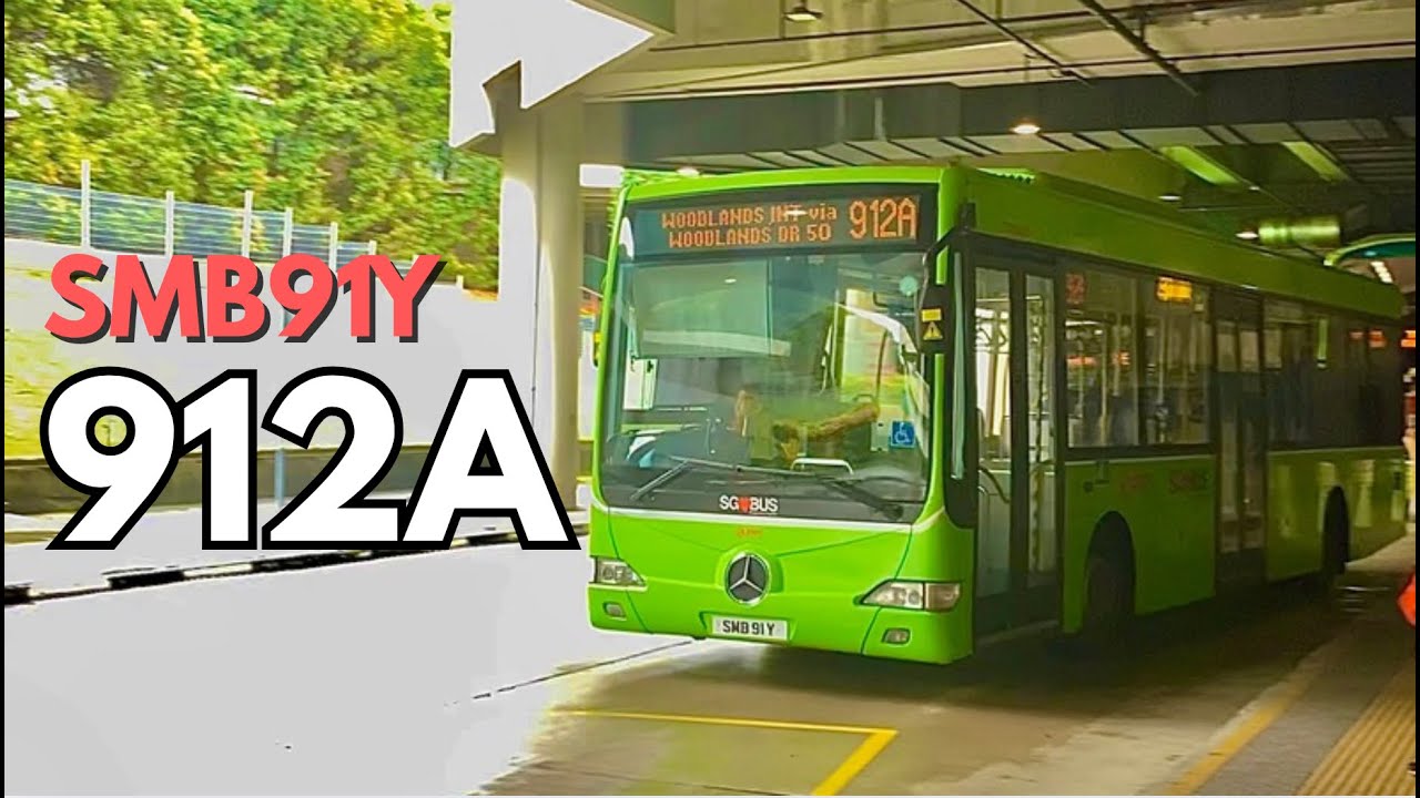(FIRST TIME) Joyride - 🟢 SMB91Y on SMRT Bus Service 912A [Mercedes Benz ...