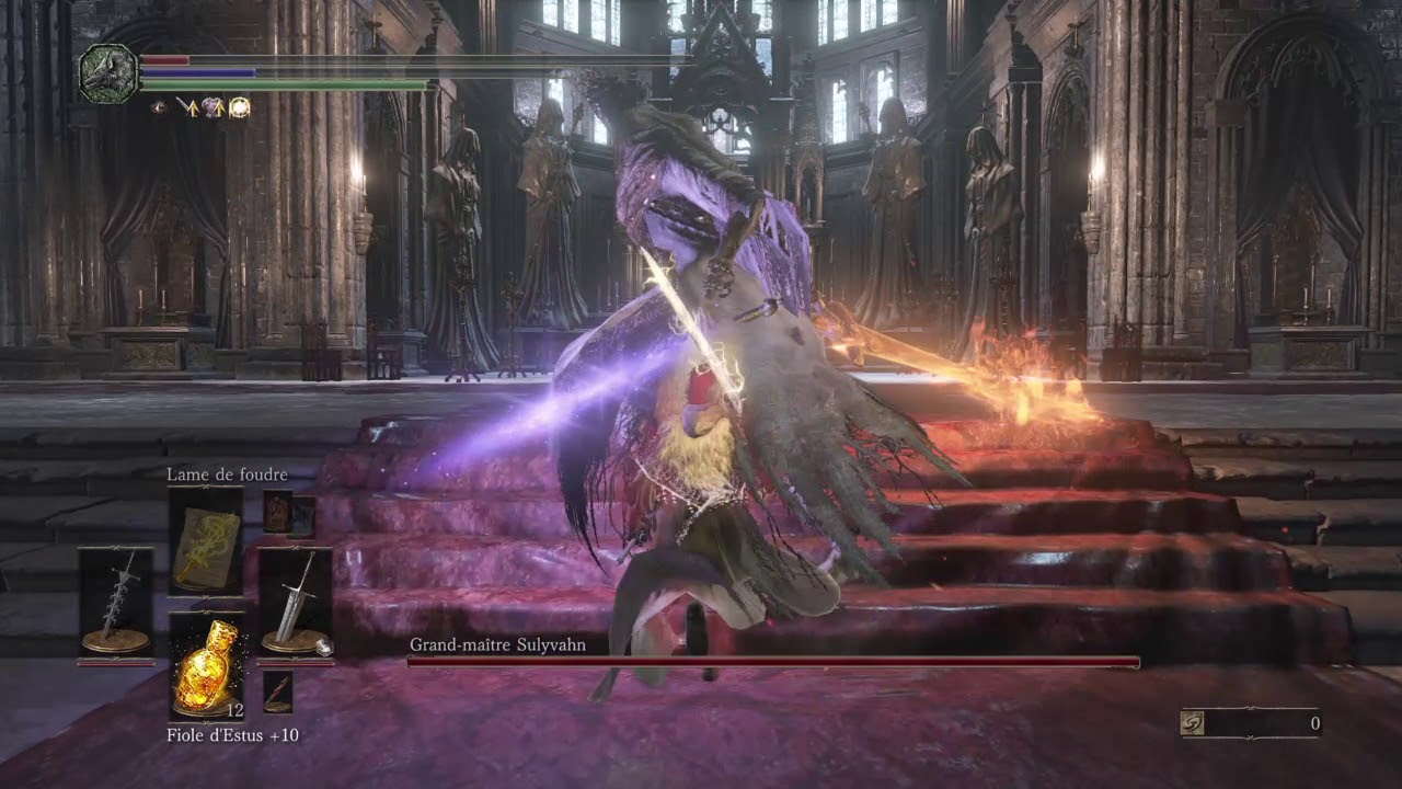 dark souls 3 cosplay shira VS Pontiff Sulyvahn Boss Fight NG+7 - YouTube