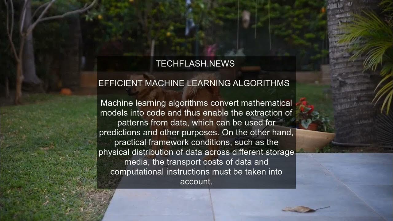 Efficient Machine Learning Algorithms - YouTube