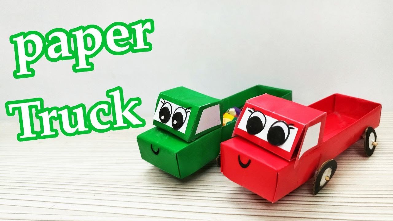 Paper Truck || How To Make Paper Toy Truck - YouTube