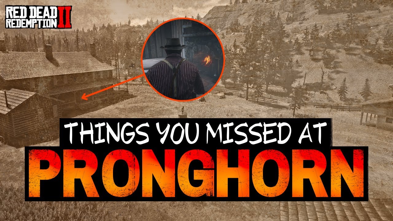 Things you MISSED at PRONGHORN RANCH in Red Dead Redemption 2 - YouTube