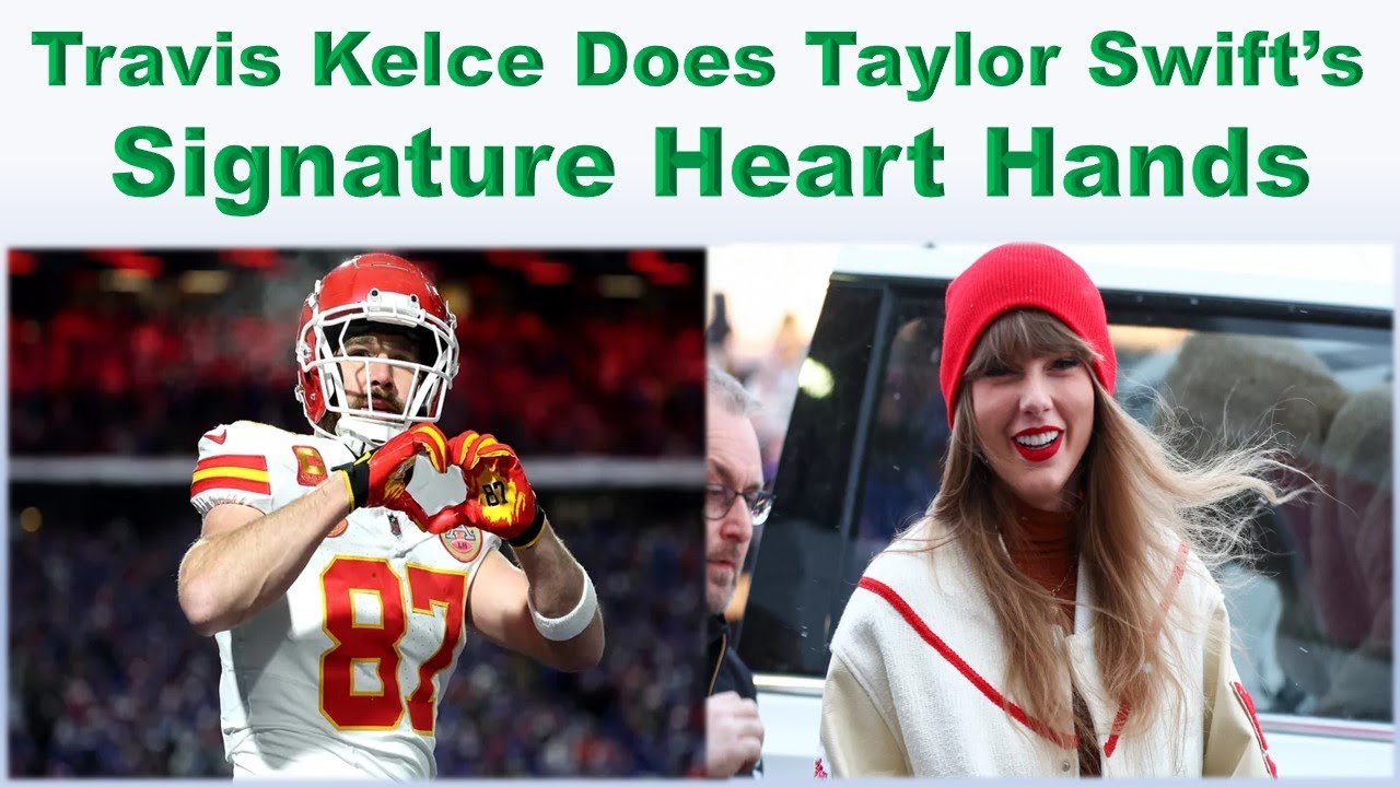 Travis Kelce Does Taylor Swift’s Signature Heart Hands #taylorswift #yt ...