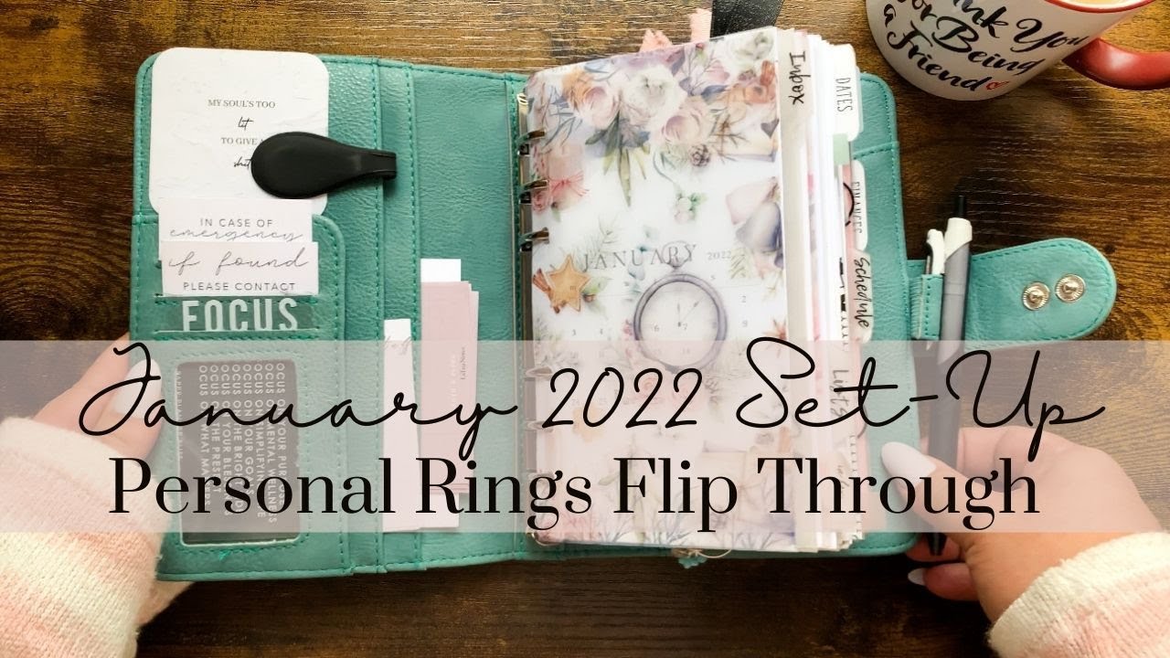 JANUARY 2022 SET-UP IN MY PERSONAL RING PLANNER | Personal Rings Flip ...