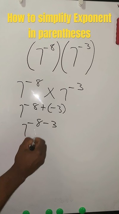 How to simplify exponent in parentheses #bracket + #parenthesis + what ...