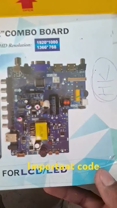 32 inch led board important codes #led #lcd #ledtv #ledtvpanelrepair # ...