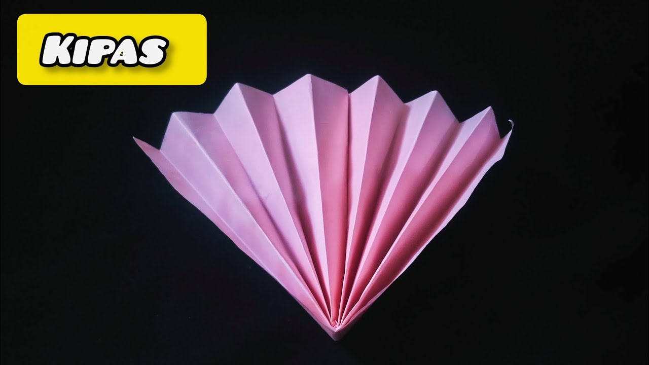 cara membuat kipas dari kertas | origami kipas - YouTube
