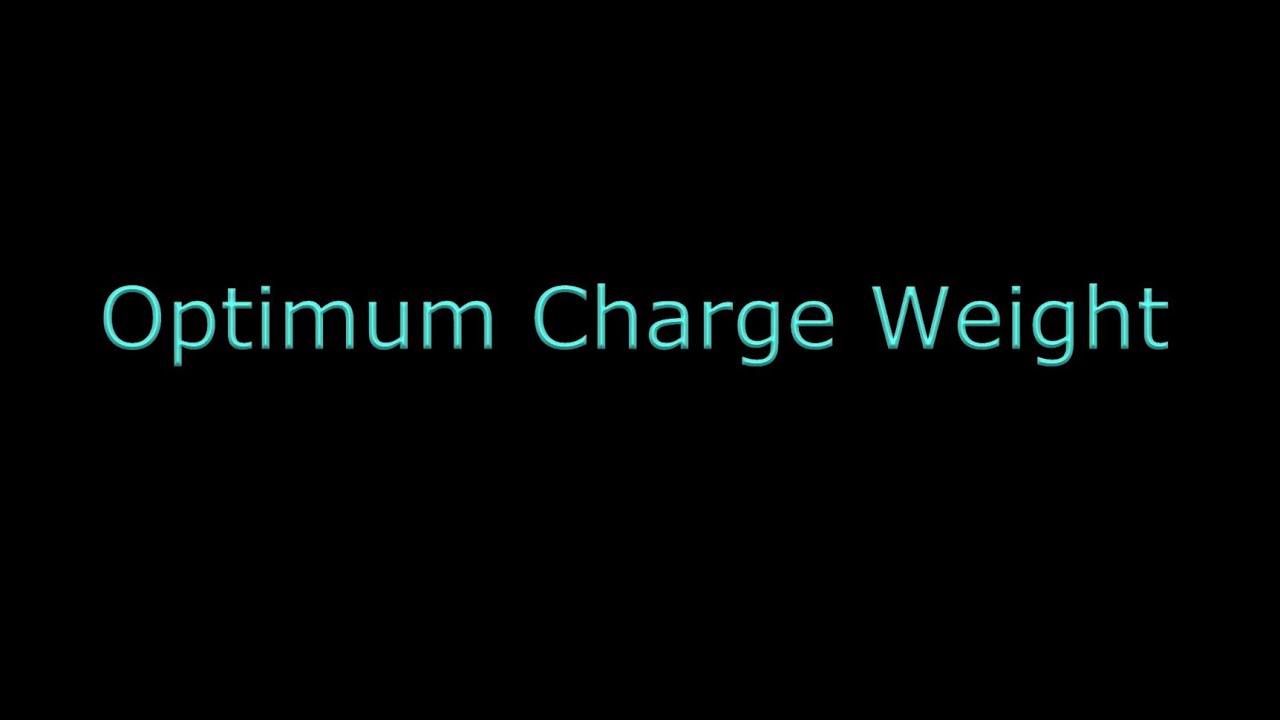 Optimum Charge Weight Testing And Data Interpretation YouTube optimum-charge-weight-testing-and-data-interpretation-youtube