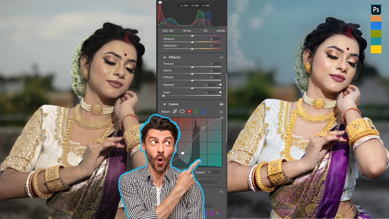 Row Photo Retouching & Color Grading In Photoshop 2024 | The HT Edit ...